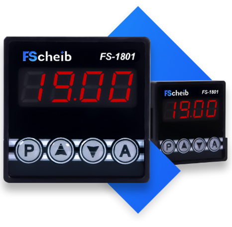 CONTROLADOR TEMPERATURA - 100~240VCA - FS-1801-ABF05 - FSCHEIB "J-PT100 ...